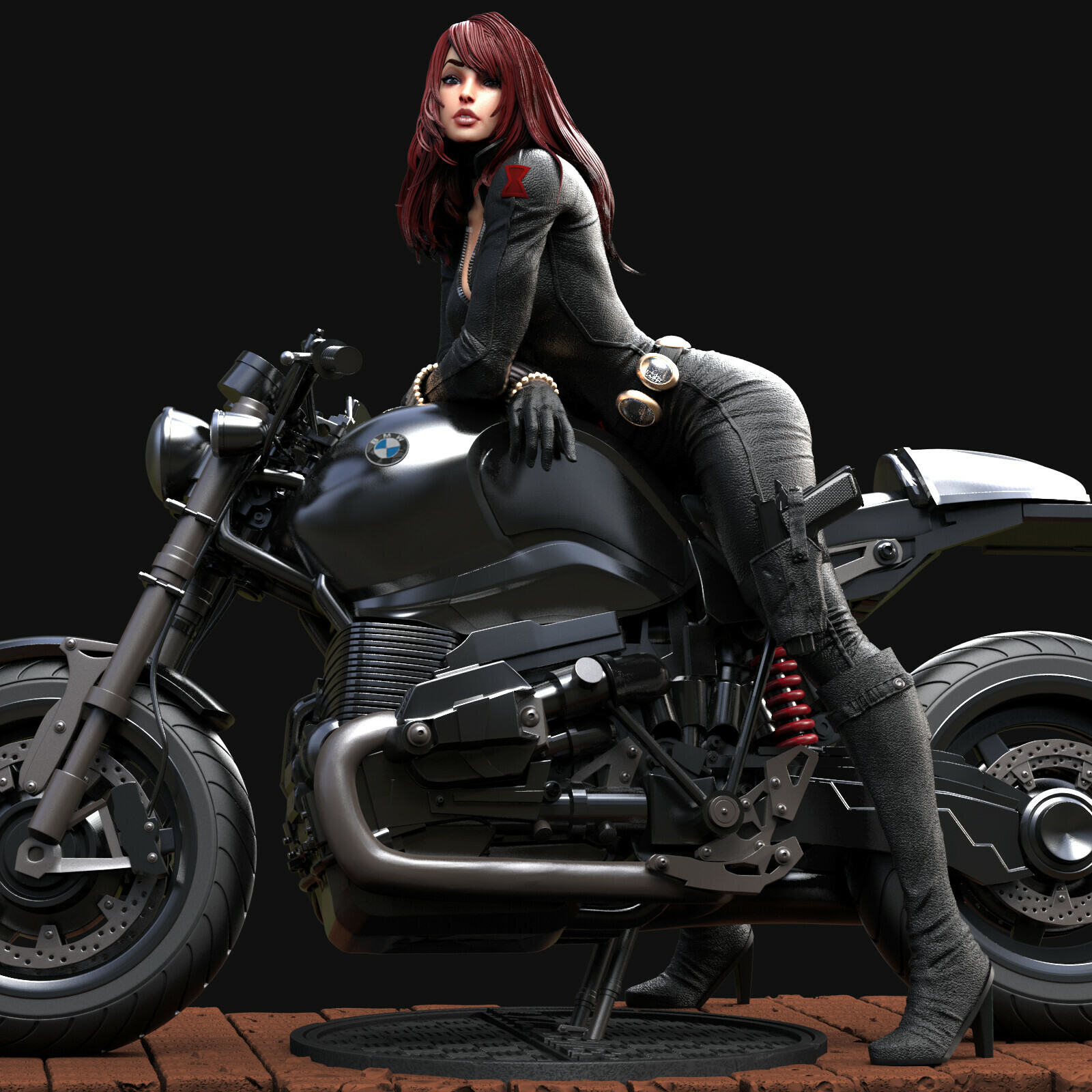 Black Widow BMW motorcycle by mars . | Scrolller