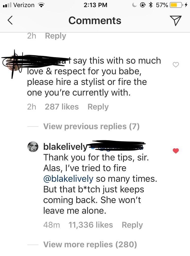 Blake Lively’s response to this fan | Scrolller