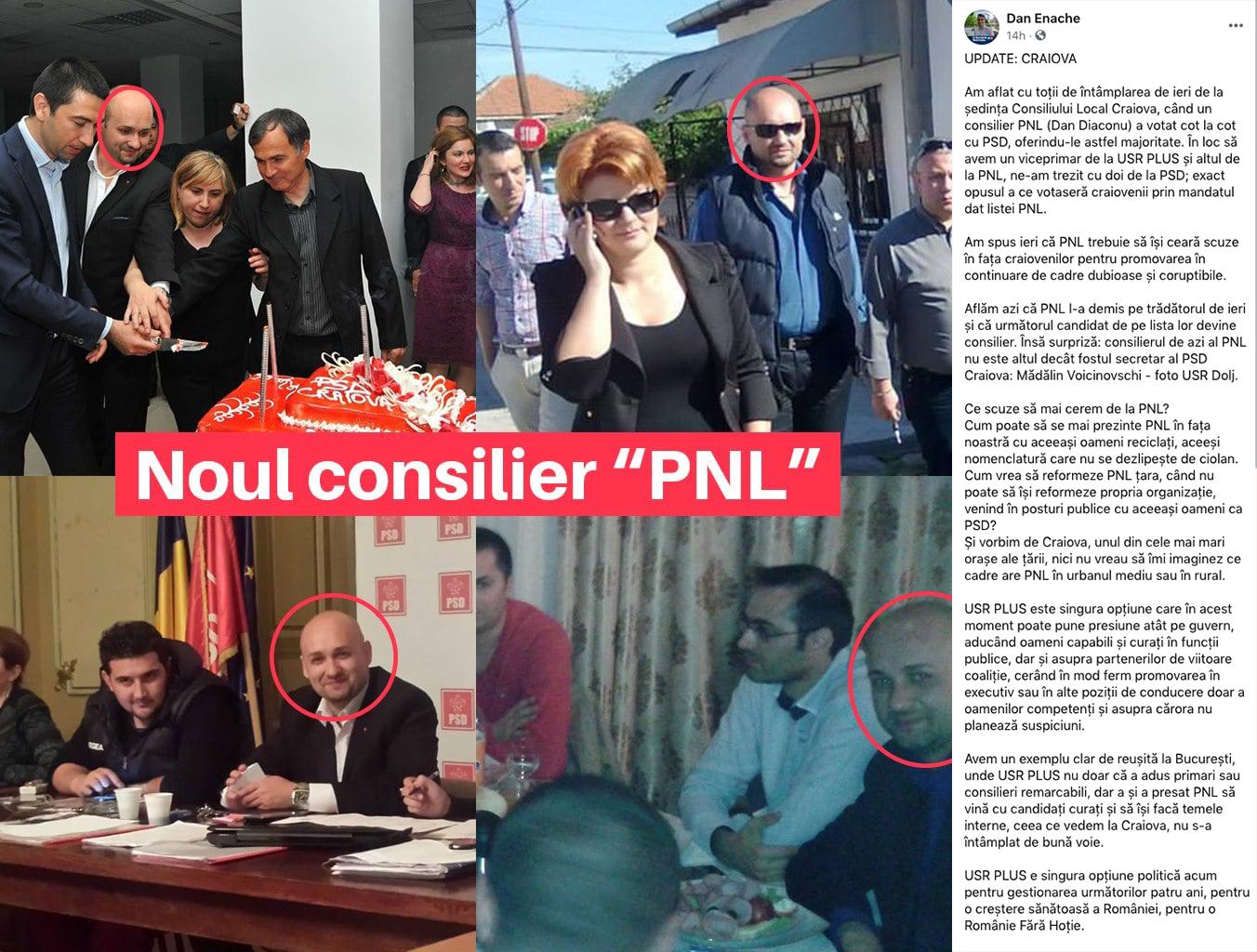 Blat PNL-PSD la Craiova. Consilierul Local PNL care a tradat majoritatea PNL-USR PLUS de la ...