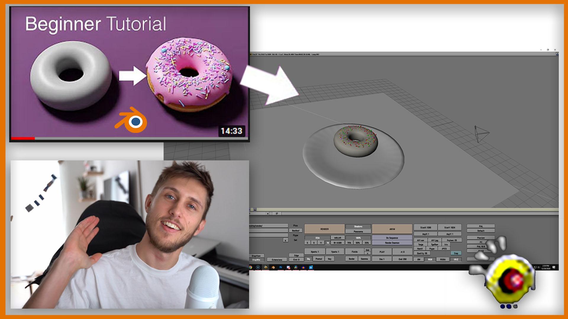 Blender Beginner Tutorial BUT in Blender 1.8! | Scrolller