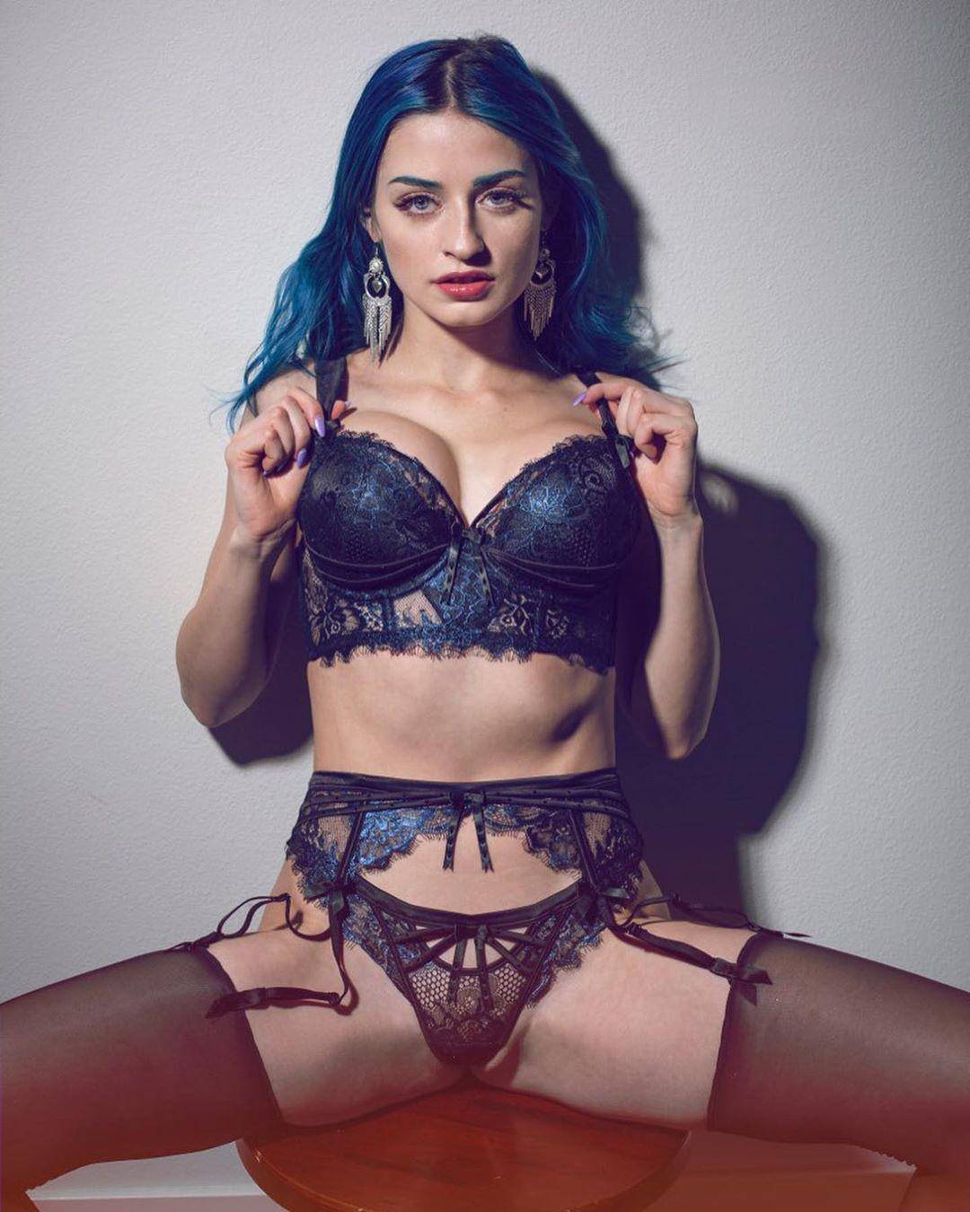 Blu in Black Lingerie | Scrolller