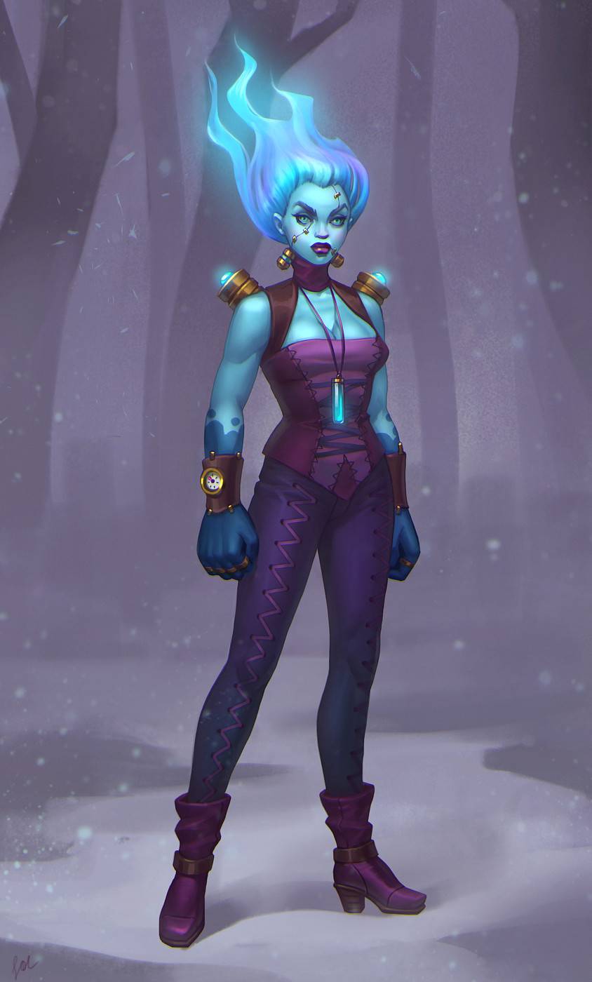 Blue Flame by Helga Sable | Scrolller