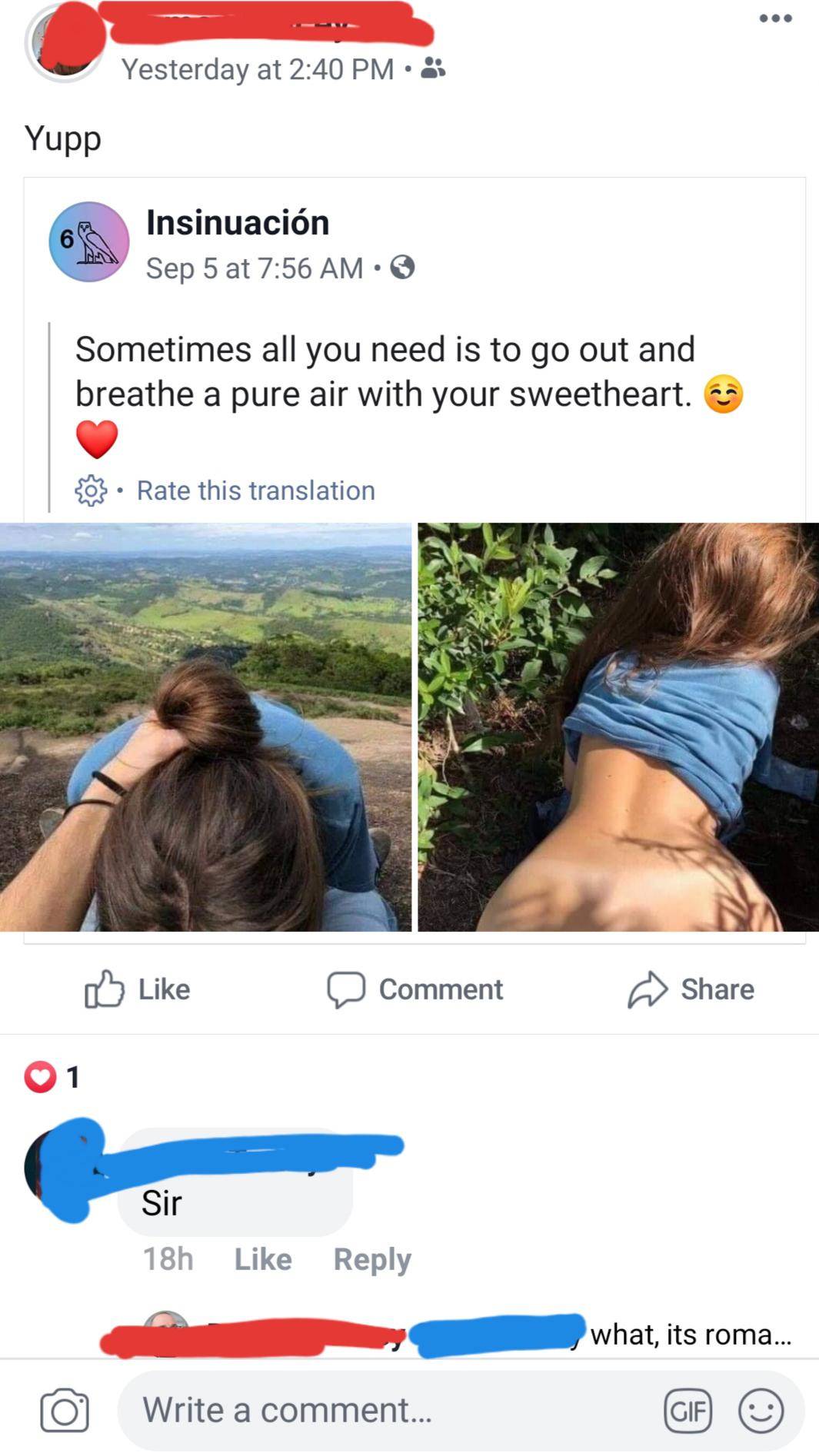 Blue is the man's poor wife | Scrolller