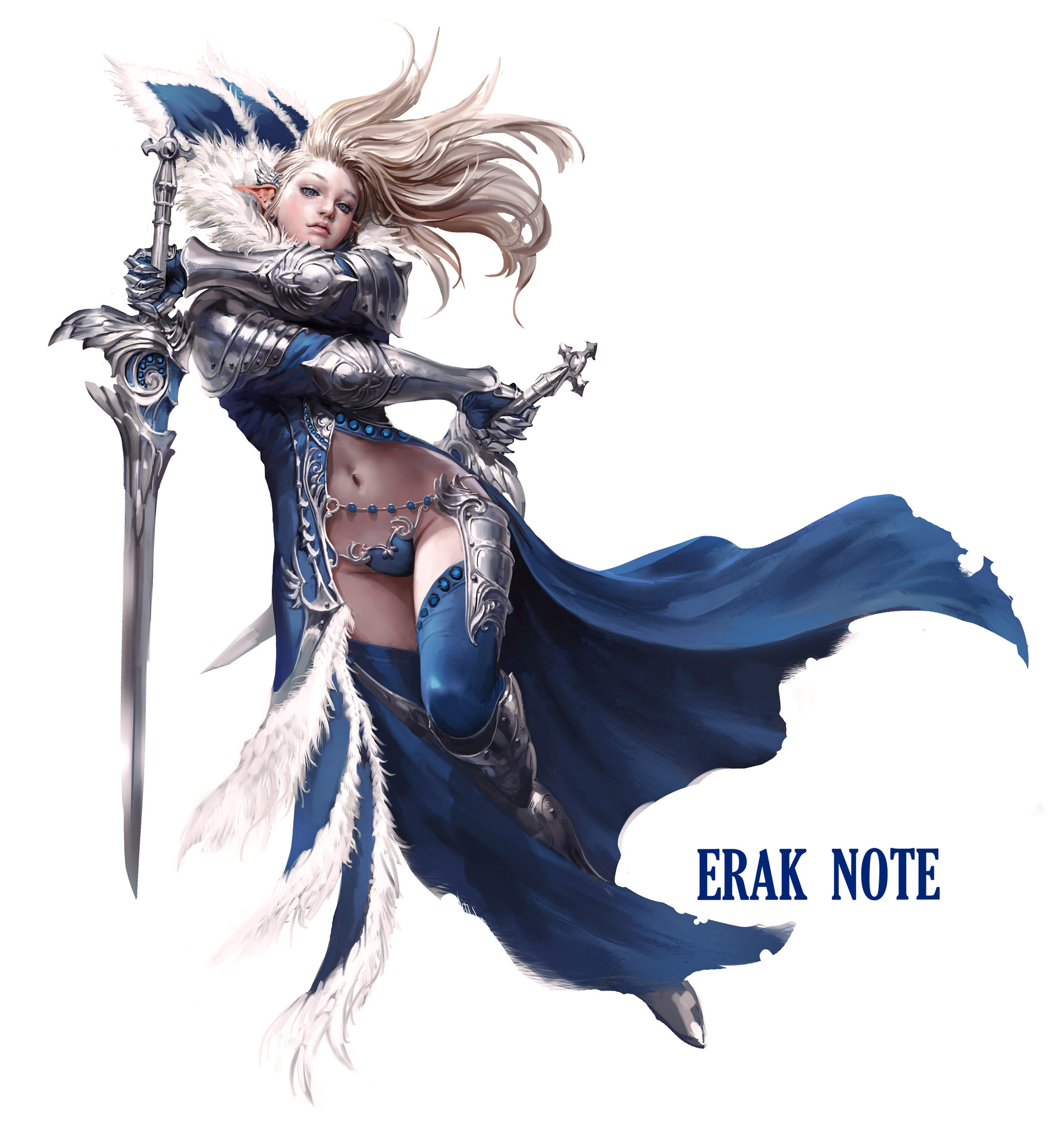 Blue Sword-Dancer by Erak Note | Scrolller