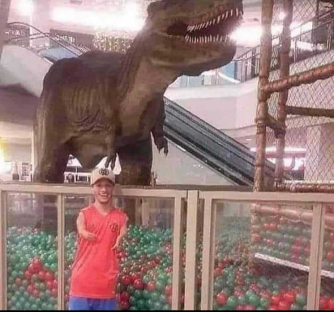 Blursed t-rex man. | Scrolller