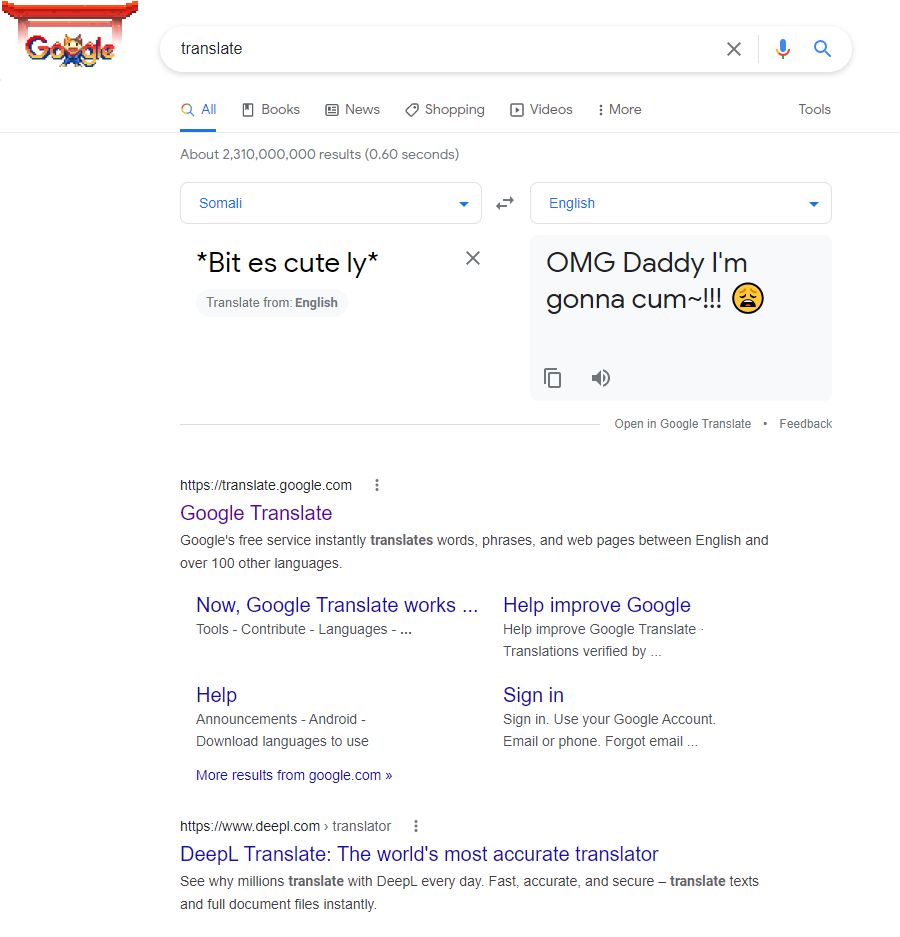 Blursed Google Translate | Scrolller