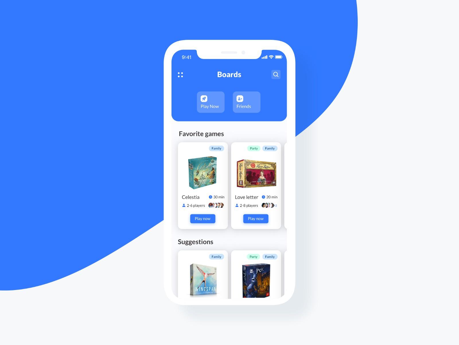 Board game App UI | Scrolller