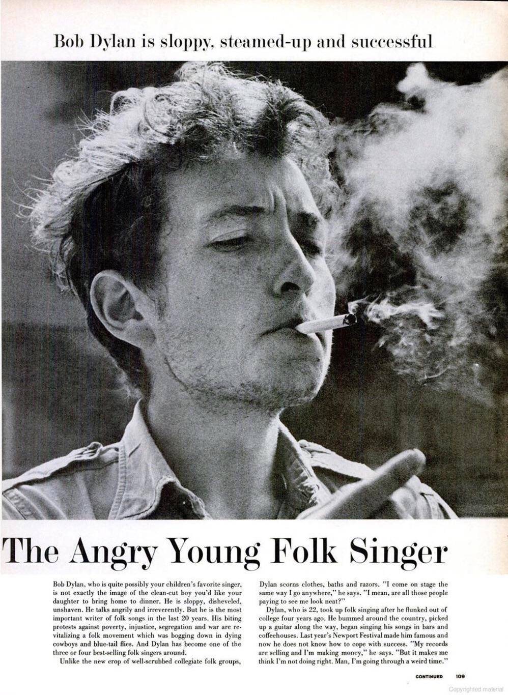 Bob Dylan, 1964. | Scrolller