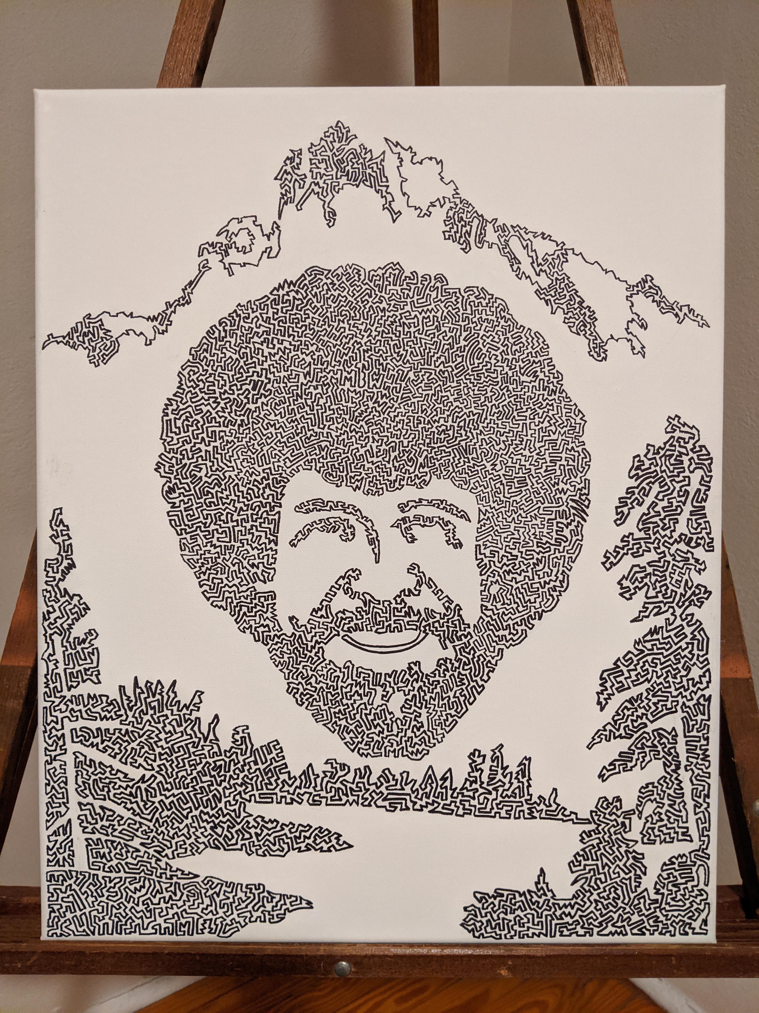 Bob Ross / Marker / 2020 | Scrolller
