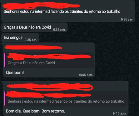 Bom dia. Que bom. Bom retorno. | Scrolller