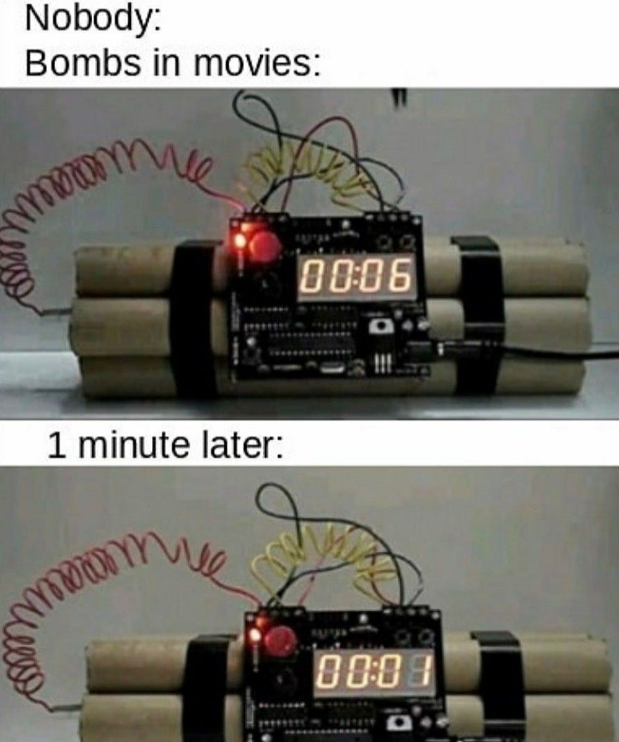 Bombs in movie be like | Scrolller
