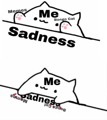 Bongo cat memes prevent sadness | Scrolller