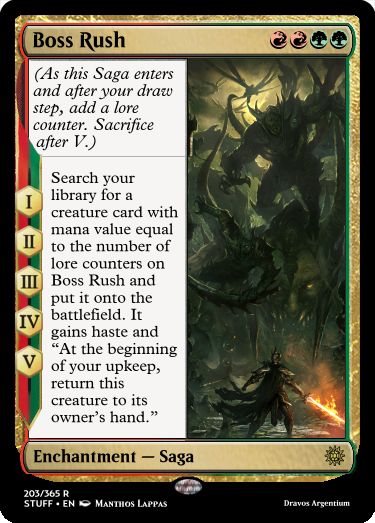 Boss Rush, one of my weirder designs | Scrolller