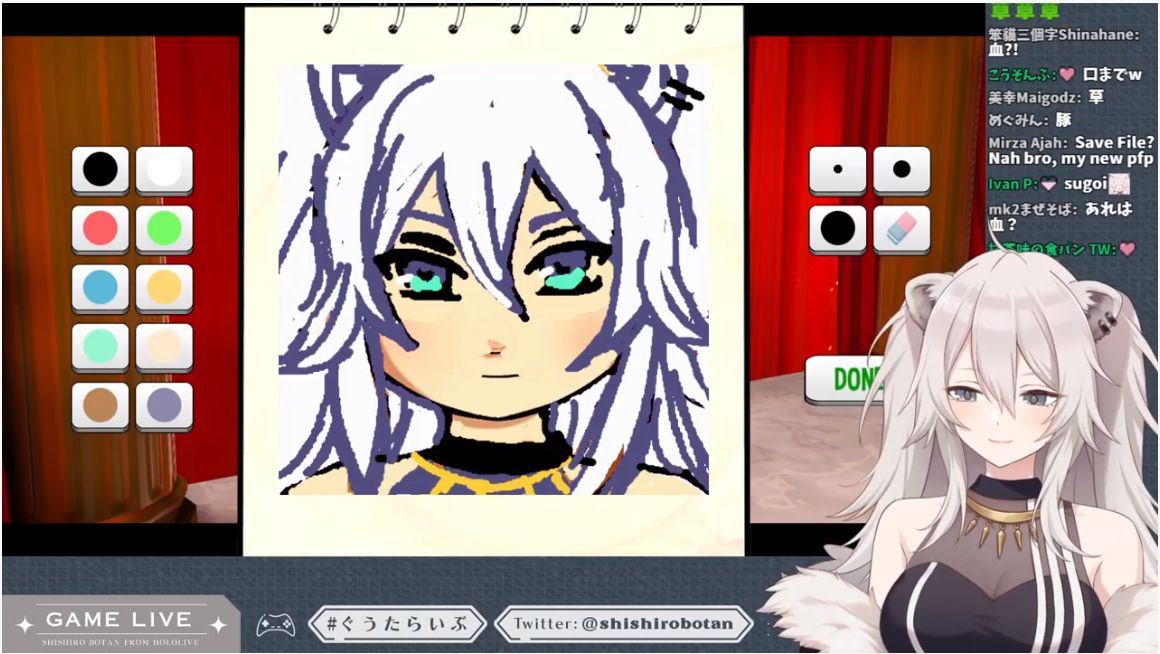 Botan drew herself over Hat Kid on the passport in A Hat In Time! | Scrolller