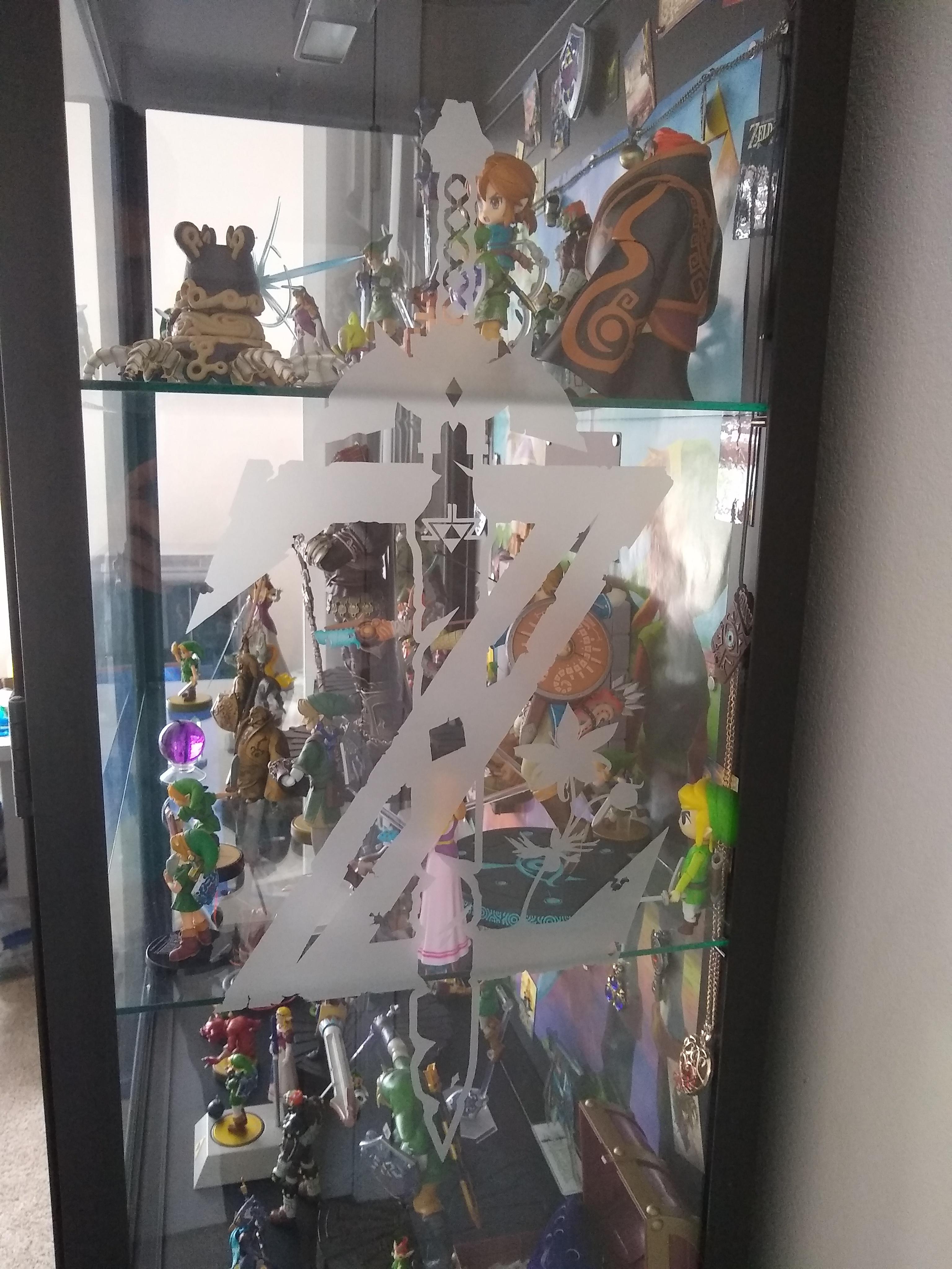 [BOTW] Hand-cut etched vinyl I did for my display case | Scrolller