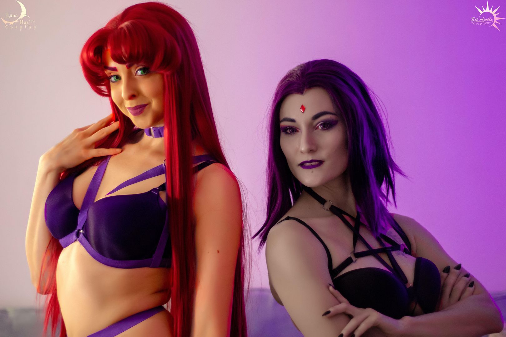 Boudoir Starfire and Raven by Lunaraecosplay and SolApollaCosplay [self] | Scrolller