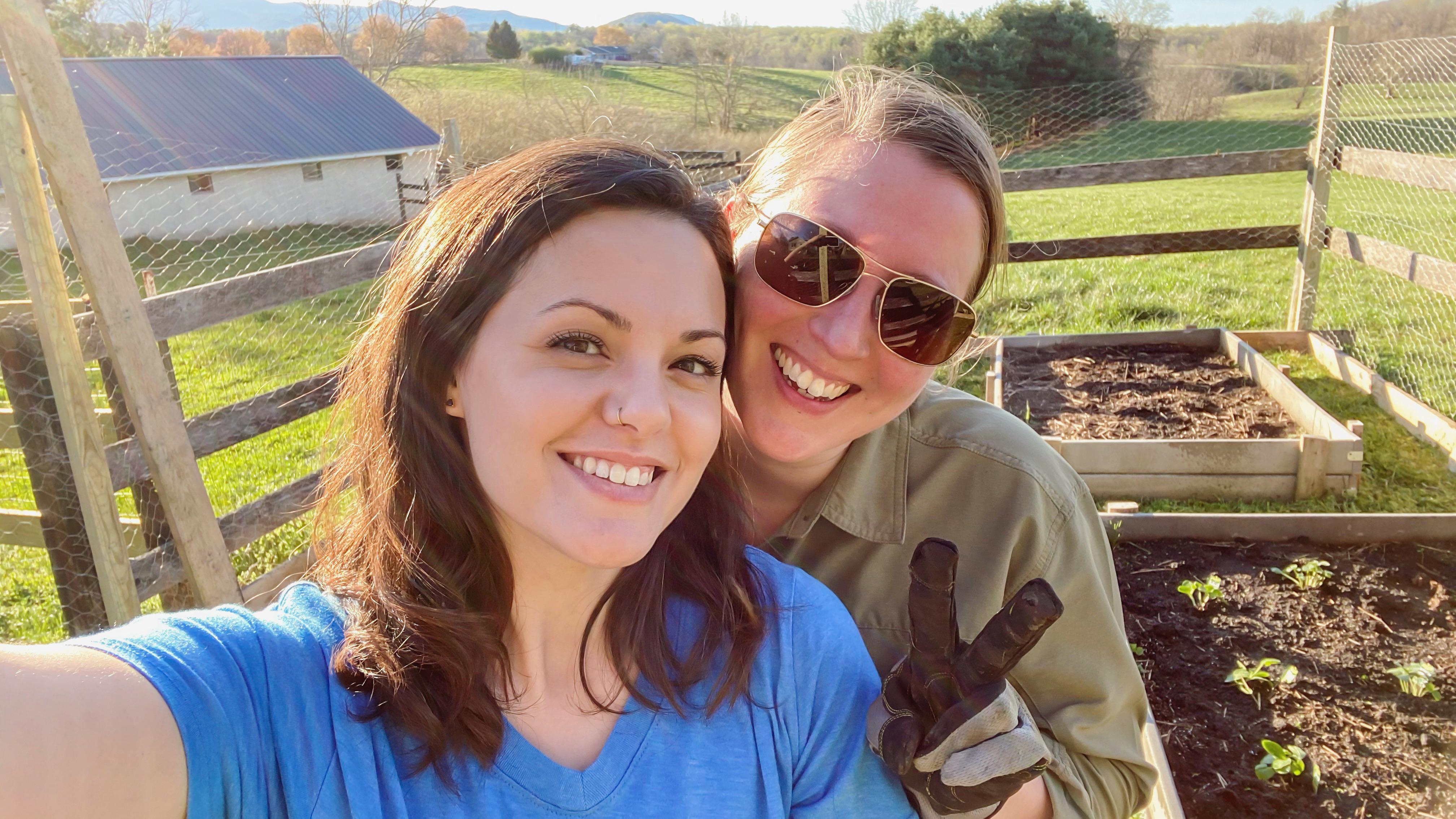 Bought a 16 acre farm with the wife a year ago! Here we are working together on the farm ...