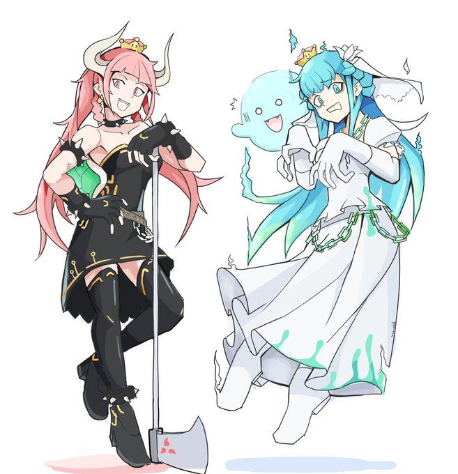 Bowsette Hilda And Booette Marianne Scrolller