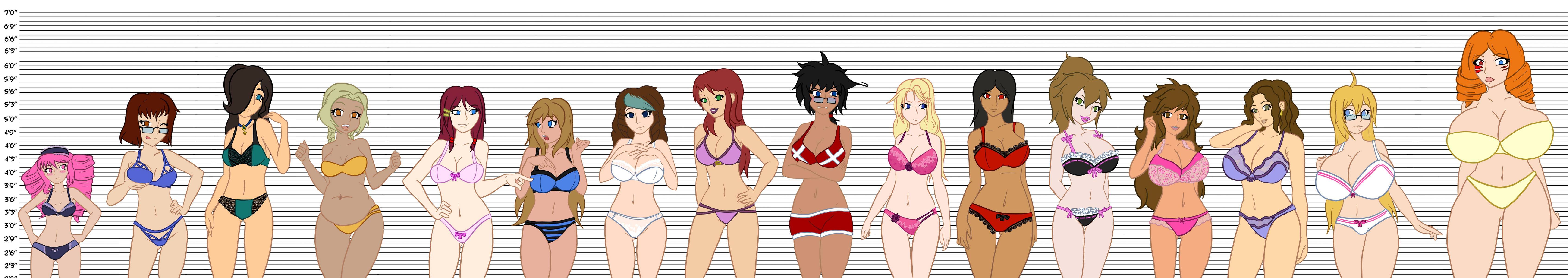 Bra & panties height chart | Scrolller