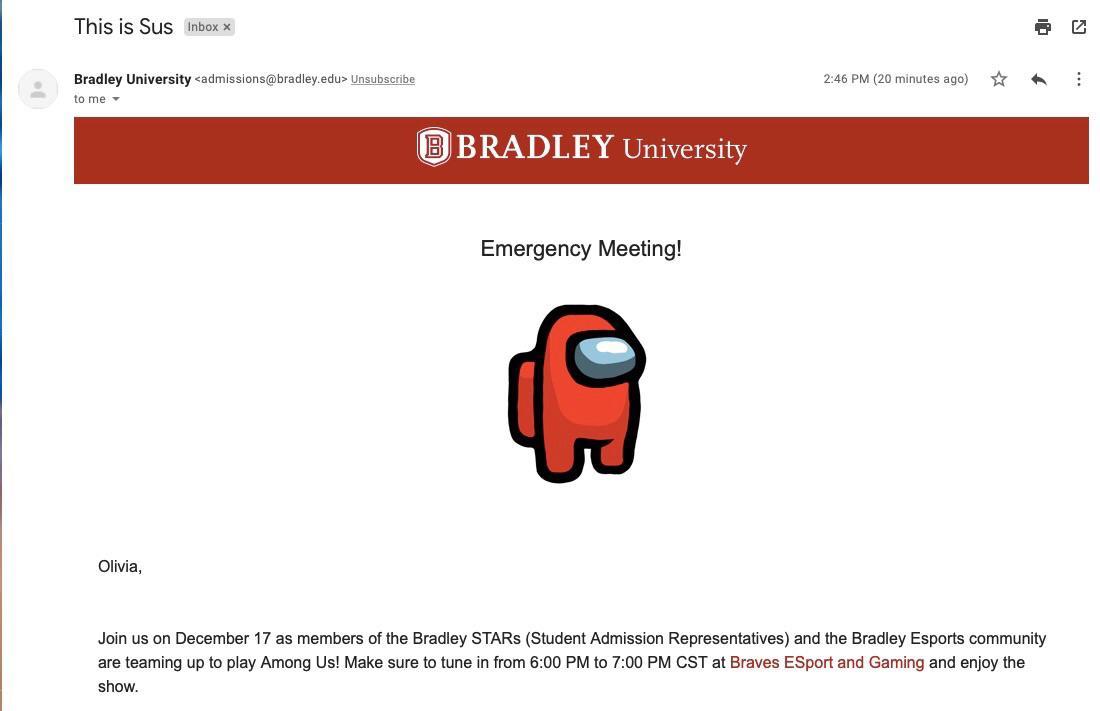 Bradley University is the impostor!!!! | Scrolller