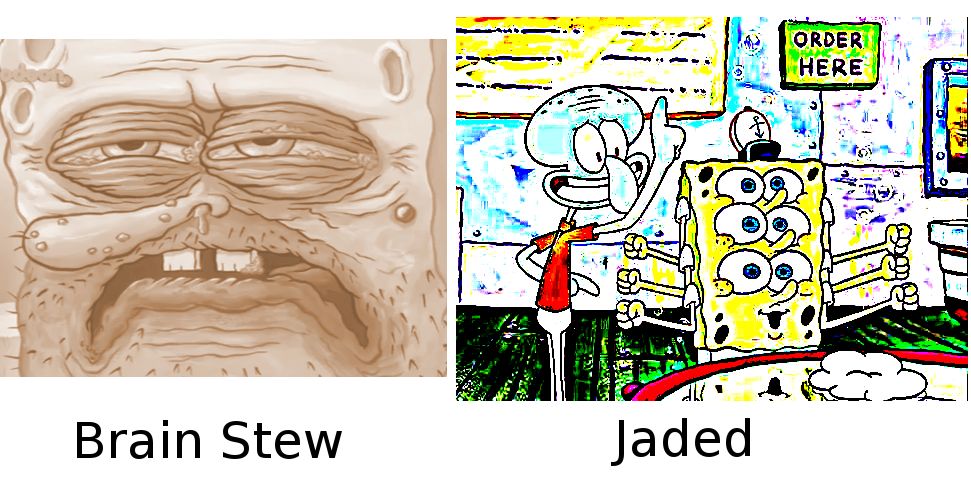 Brain Stew/Jaded music video but it's a spongebob meme. | Scrolller