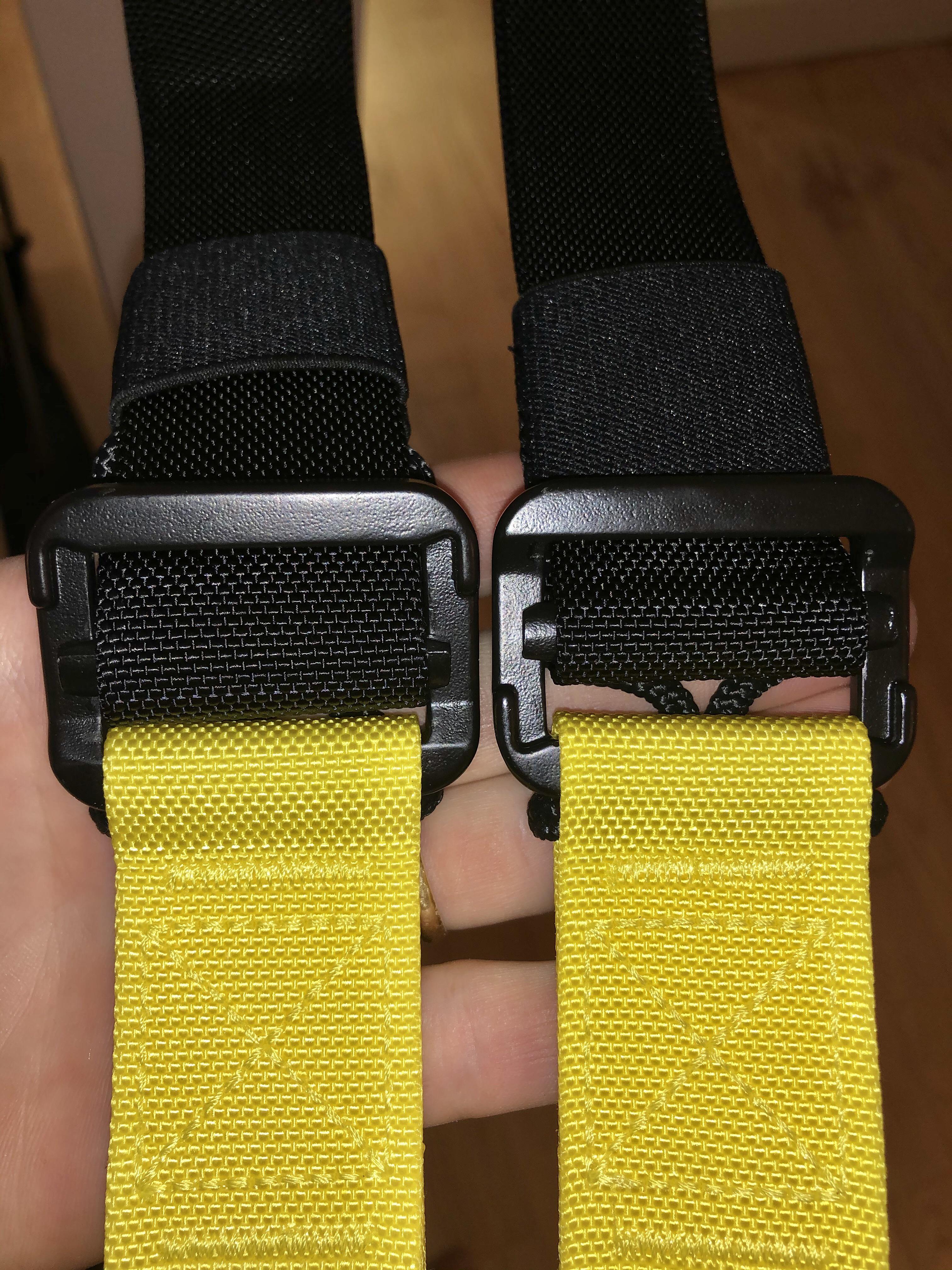 Brand new trx slipping on one side. Am I doing something wrong? One buckle is upside down ...