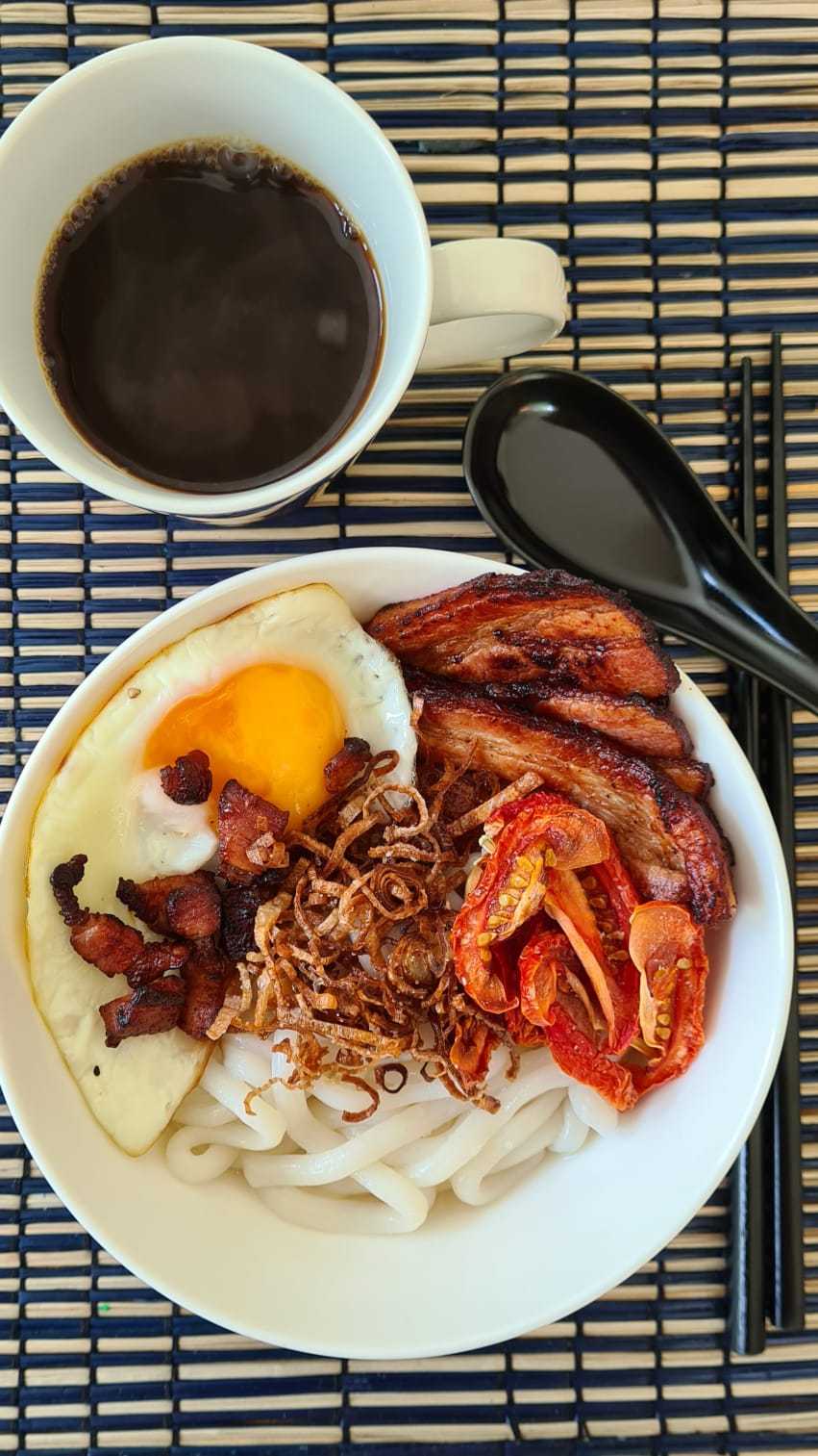 Breakfast udon. | Scrolller