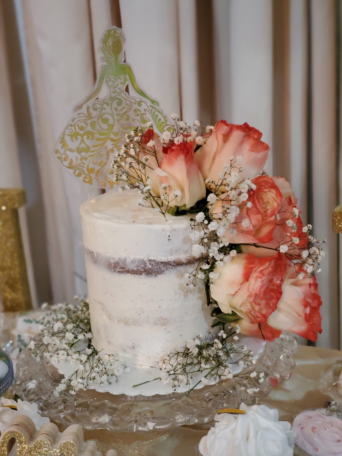 Bridal Shower French Vanilla Naked Cake | Scrolller