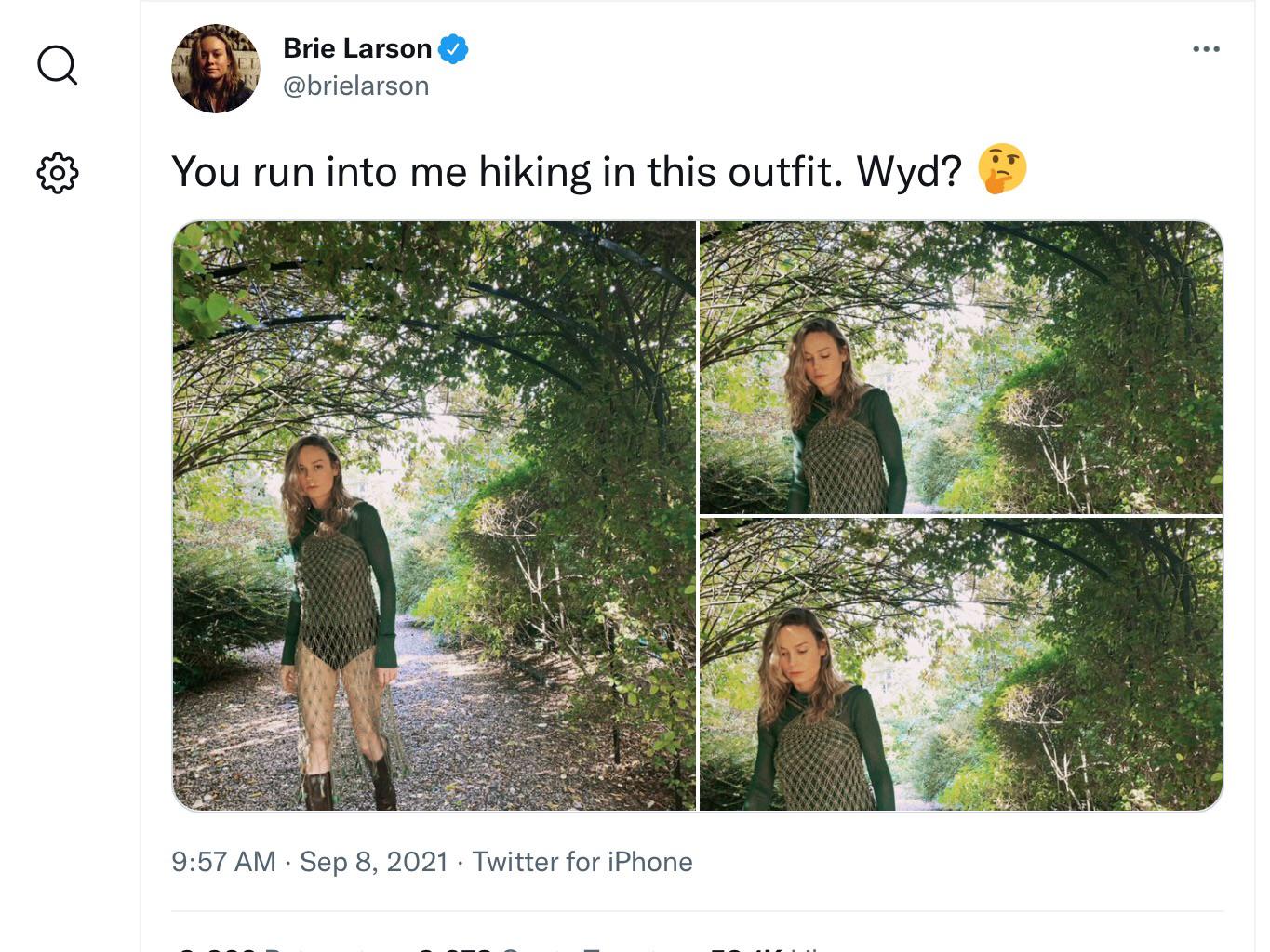 Brie Larson said “I’ve seen your thirst posts about me. Please continue.” | Scrolller