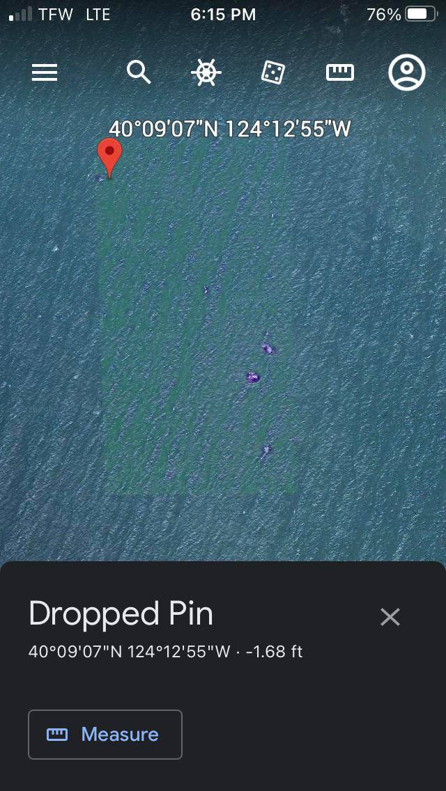 Bright purple objects in ocean hidden under rectangle | Scrolller