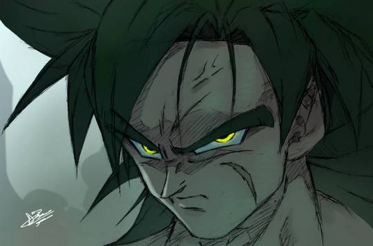 Broly doodle | Scrolller