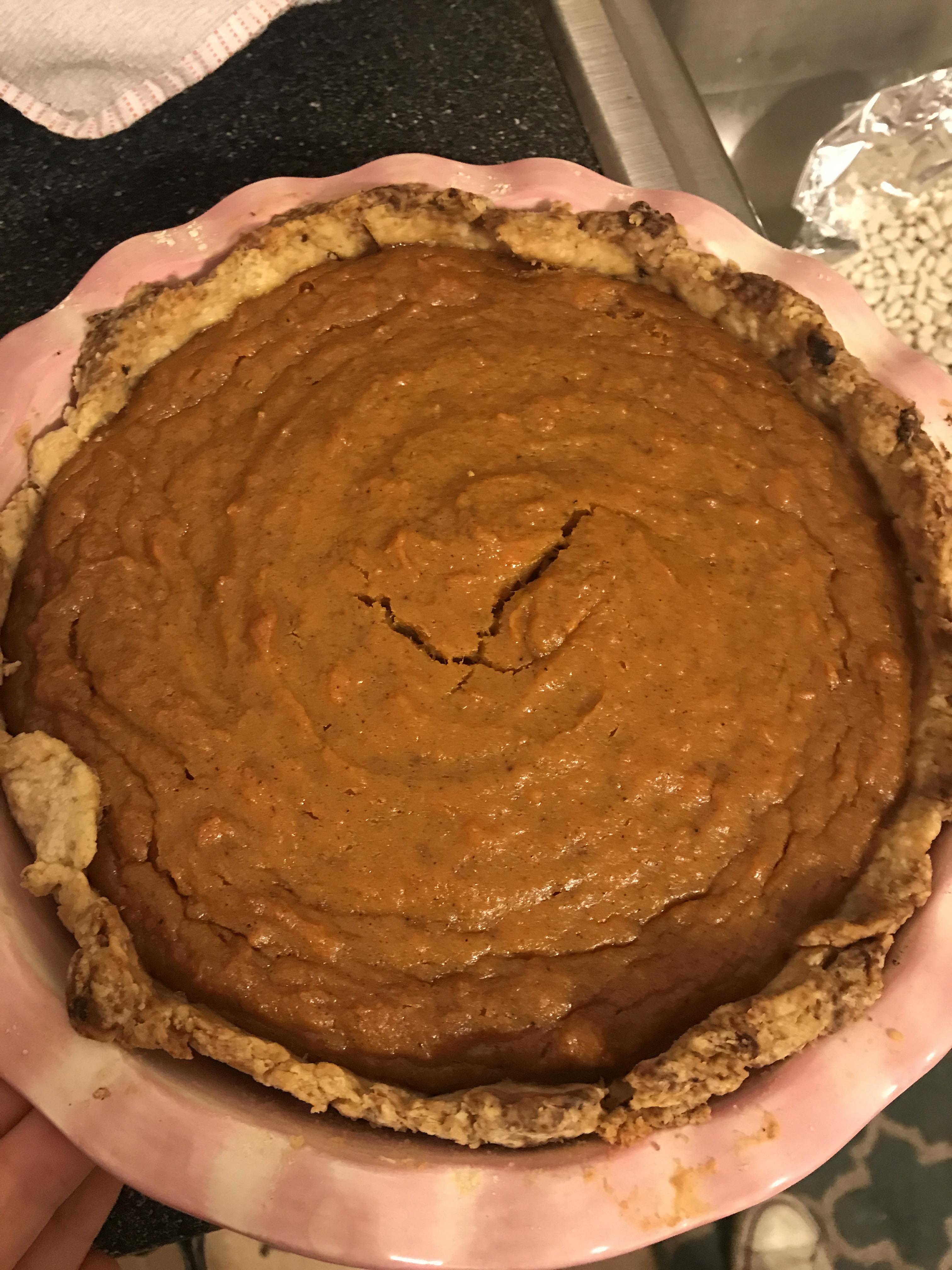 brown butter sweet potato pie! one of my first from-scratch pies. rustic looking and has some ...