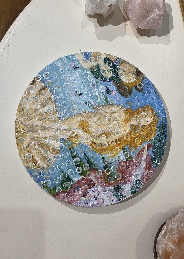 “Bubble Wrapped Venus”, Me, Oil, 2021 | Scrolller