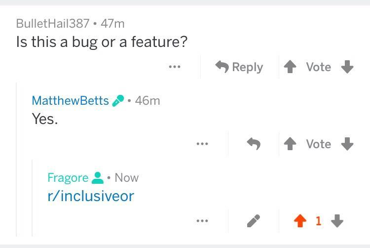 Bug vs Feature | Scrolller
