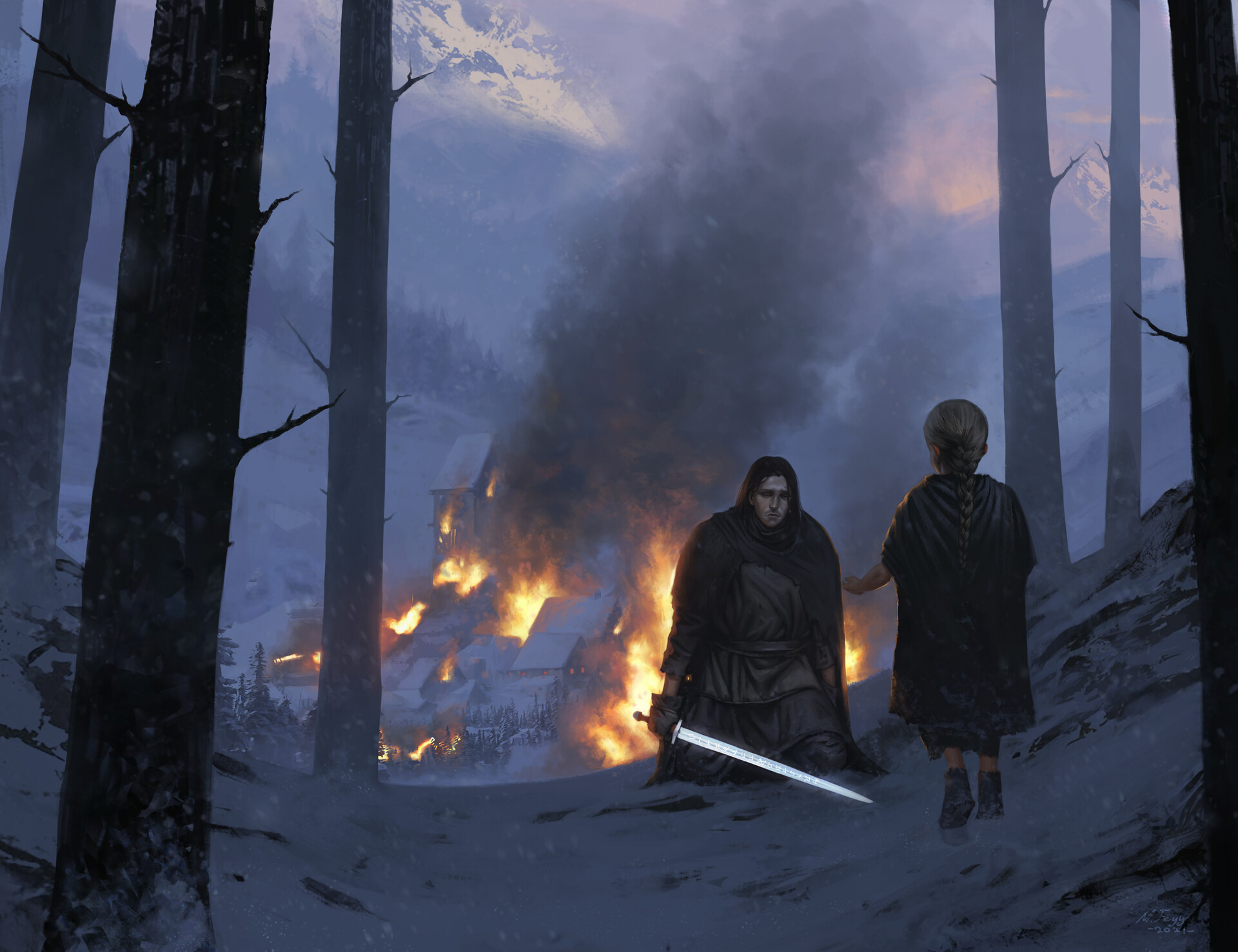 Burning Town by Muhammet Feyyaz | Scrolller