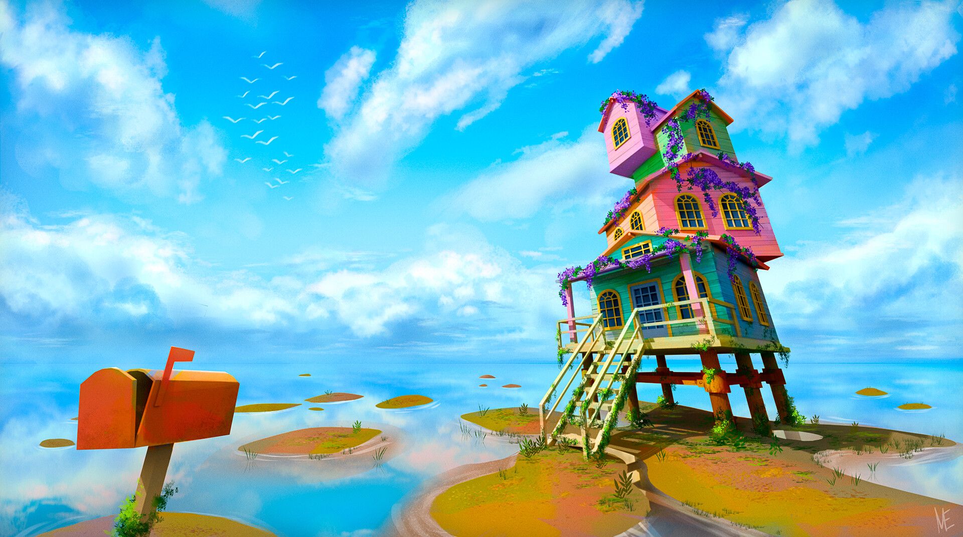 Cabin by the Shore by Minna Eriksson | Scrolller