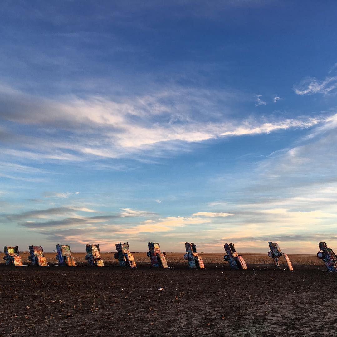 Cadillac Ranch on Route 66 | Scrolller
