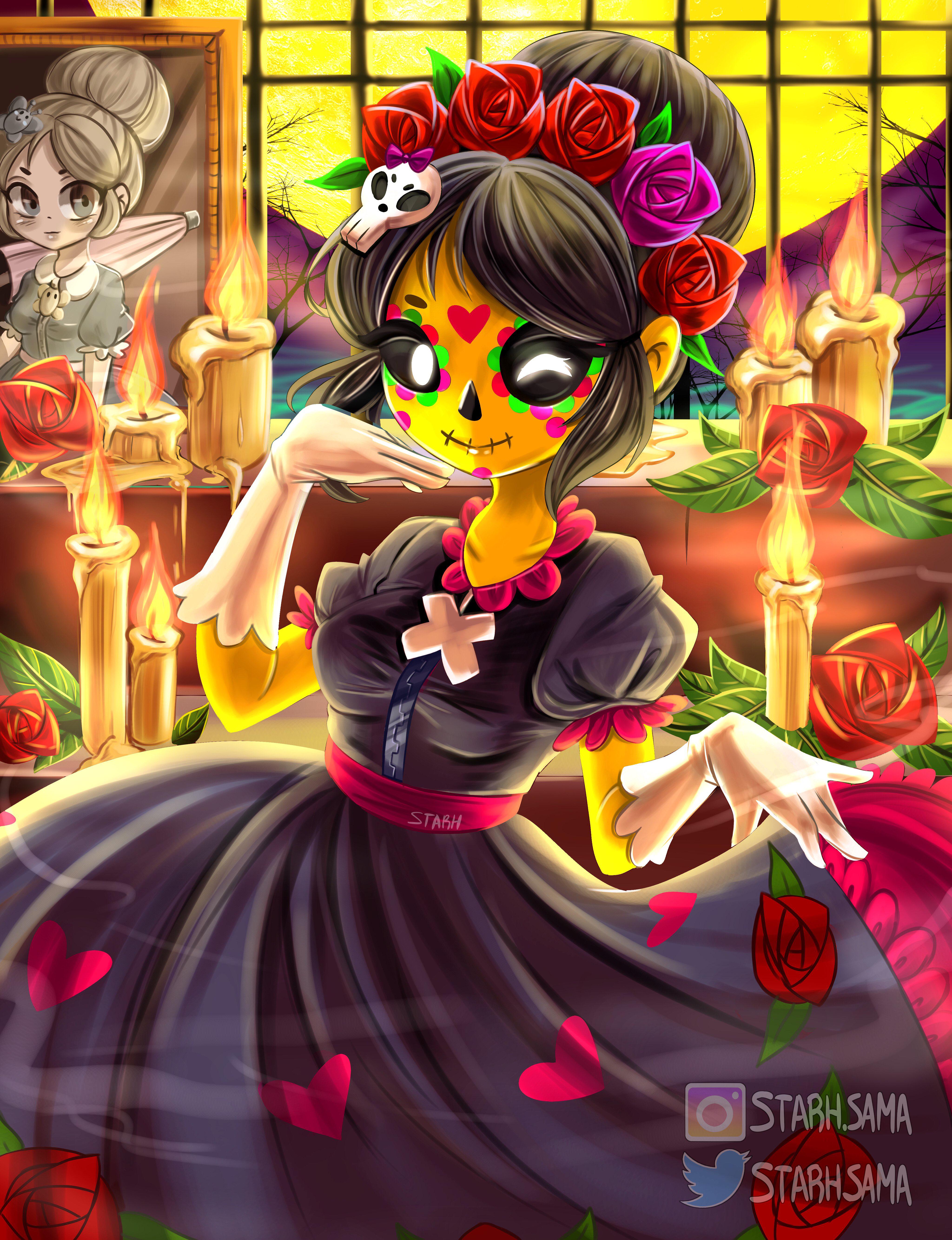 Calavera Piper 💀 this took me a few hours, i'm dead | Scrolller