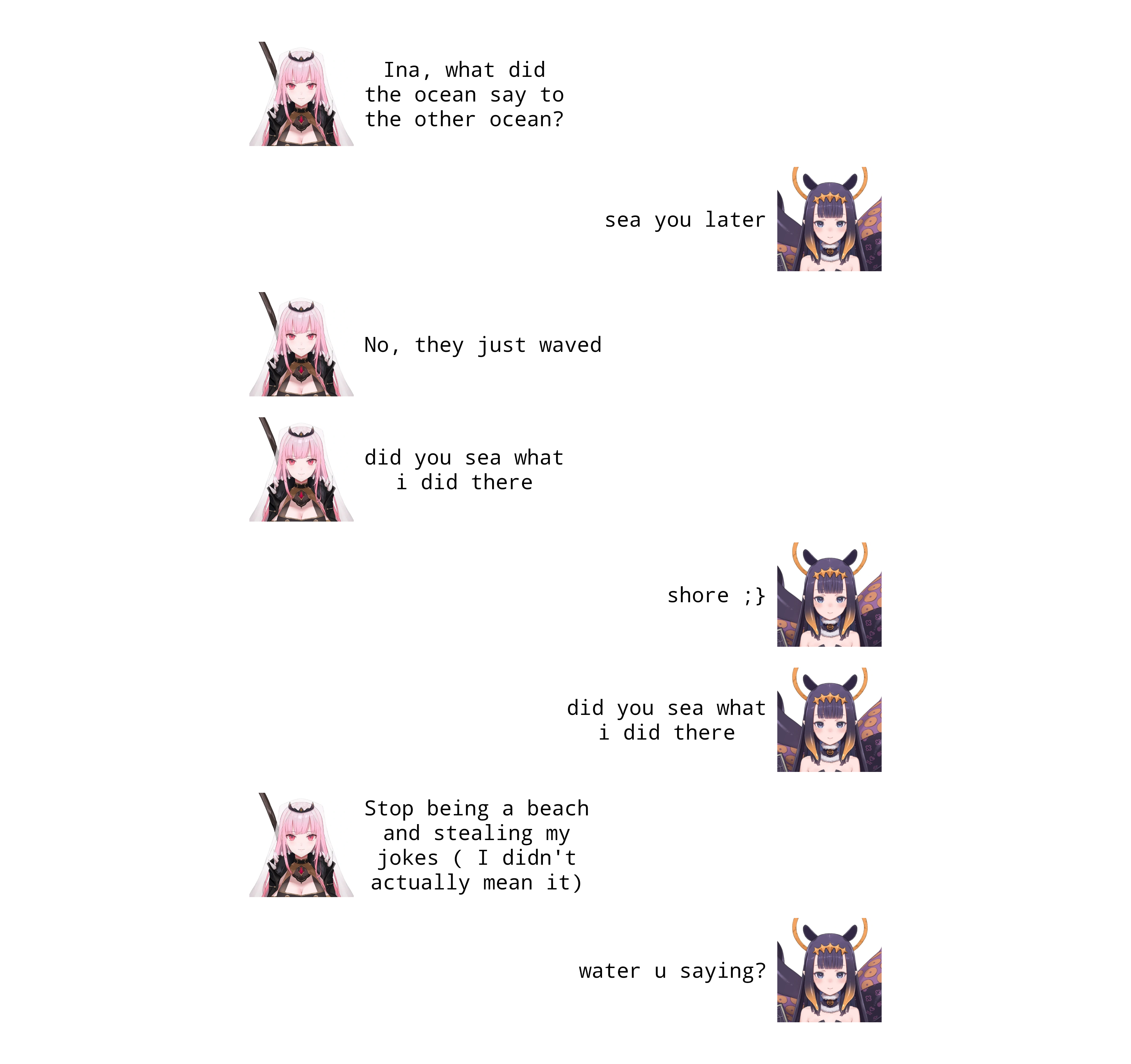 Calli after spending a week hanging out with Ina | Scrolller