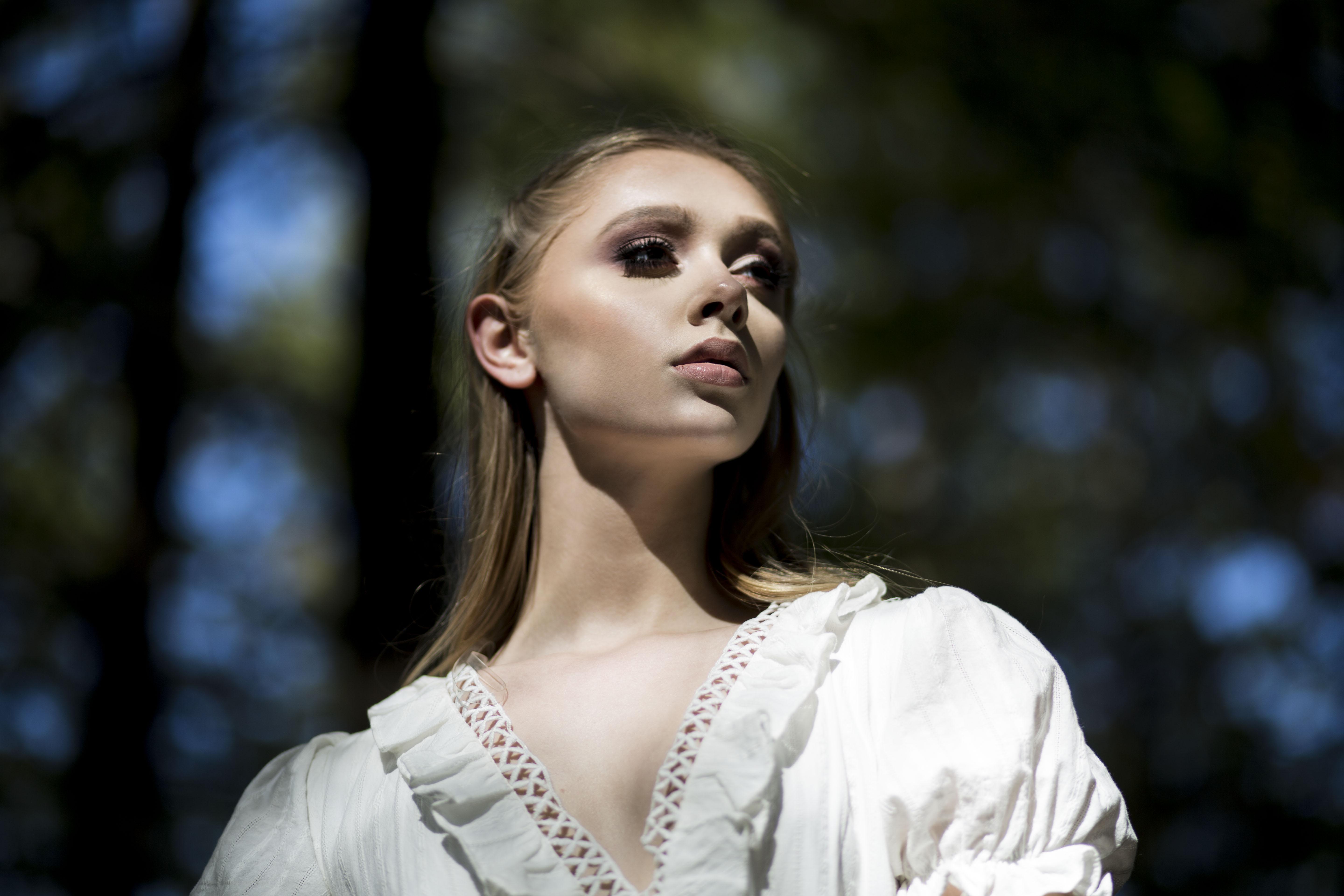 Calm defiance in a forest - absolutely candid... Shot with Canon 5D Mark III - 50mm f/1.8 ...