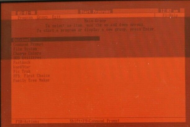 Can anyone identify this MS-DOS menu software? Thanks! | Scrolller
