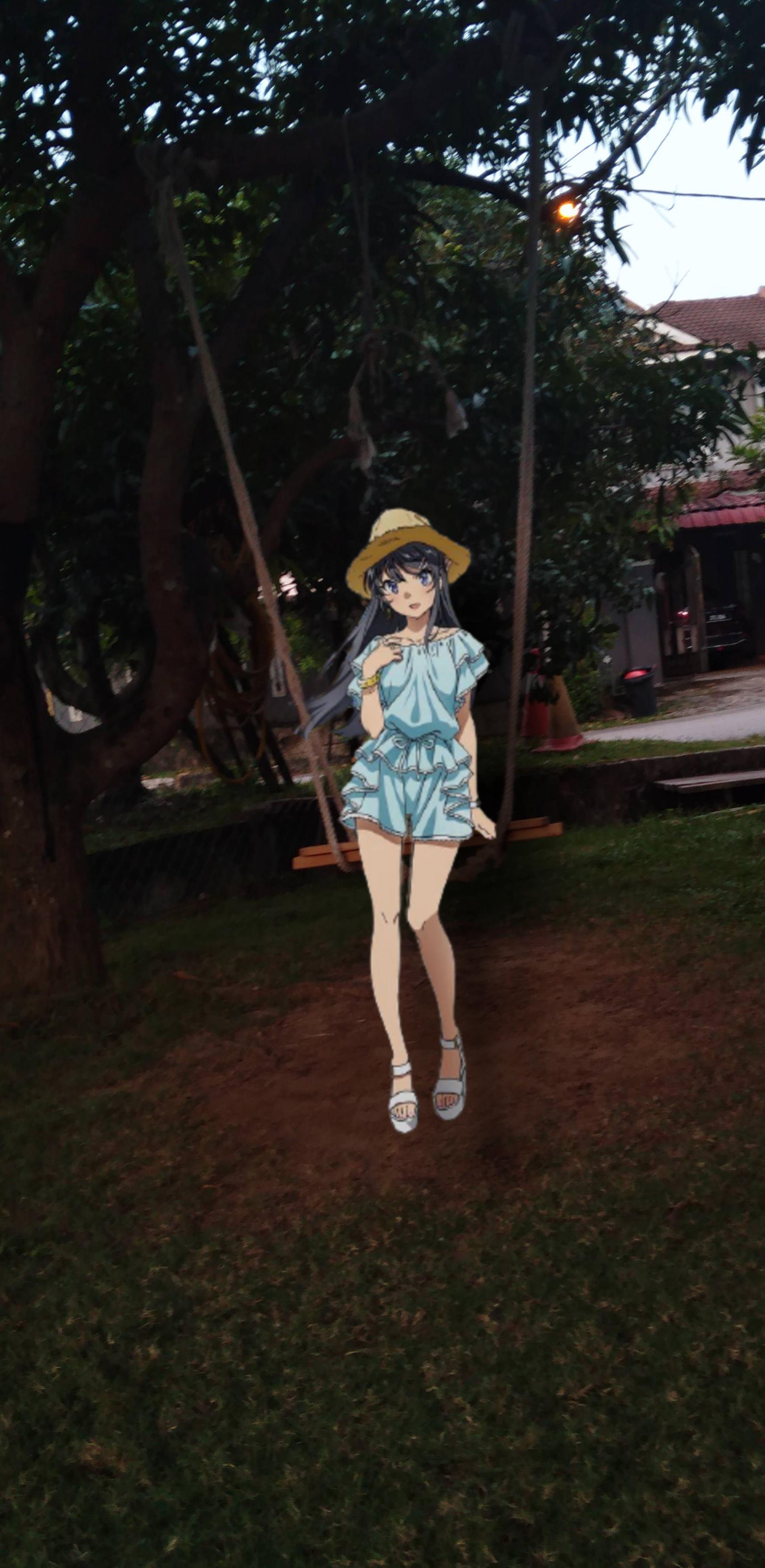 Can I swing with her??? | Scrolller