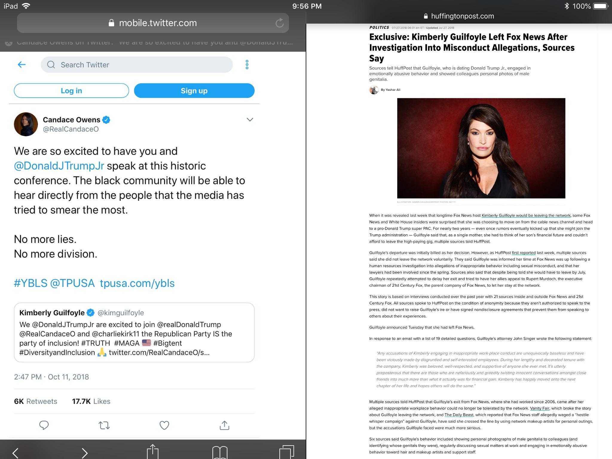 Candace Owens retweets a literal sexual harasser to own the libs. | Scrolller