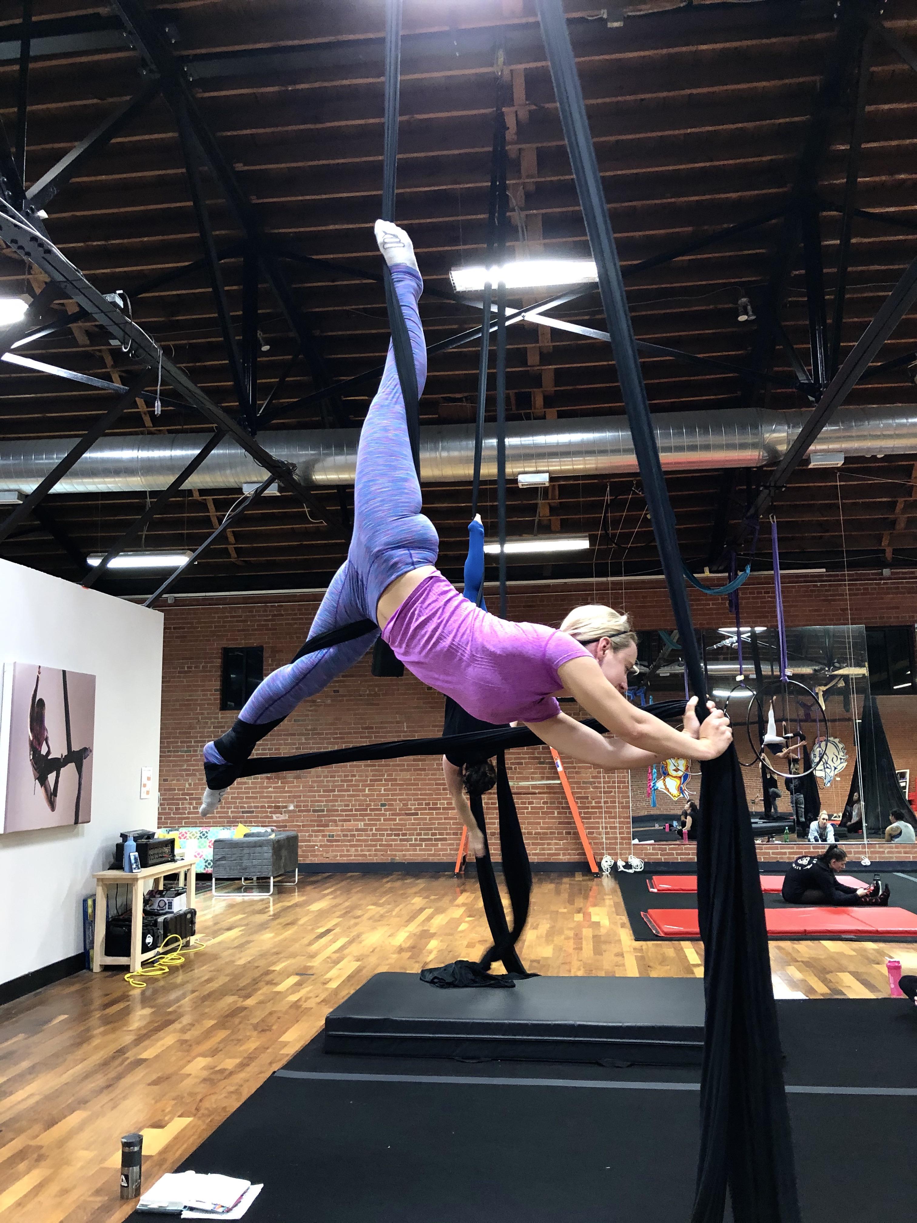 Candy cane splits progress pic, so happy I’m getting deeper! | Scrolller