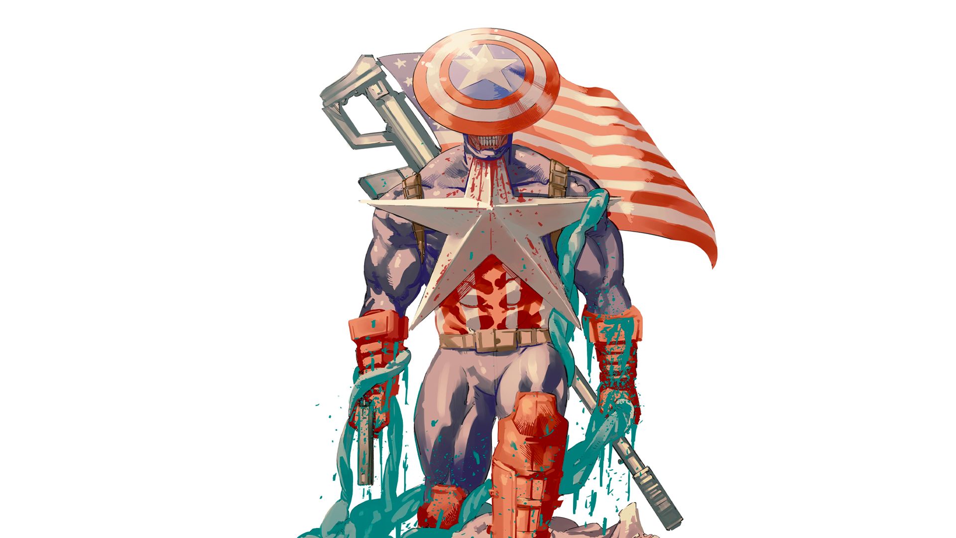 Captain America Devil by Tatsuki Fujimoto [1980X1080] | Scrolller