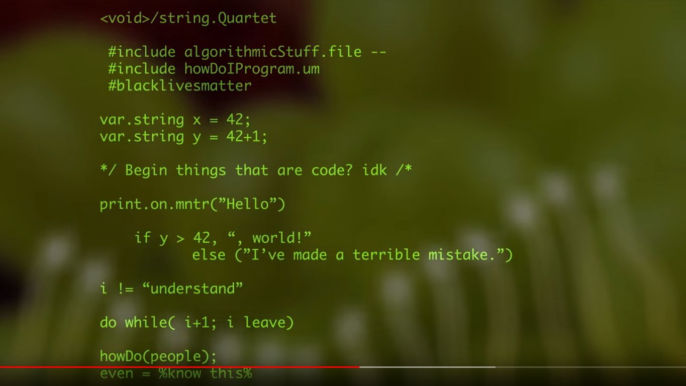 [captain D] Does Pseudo Code In Youtube Videos Count Scrolller