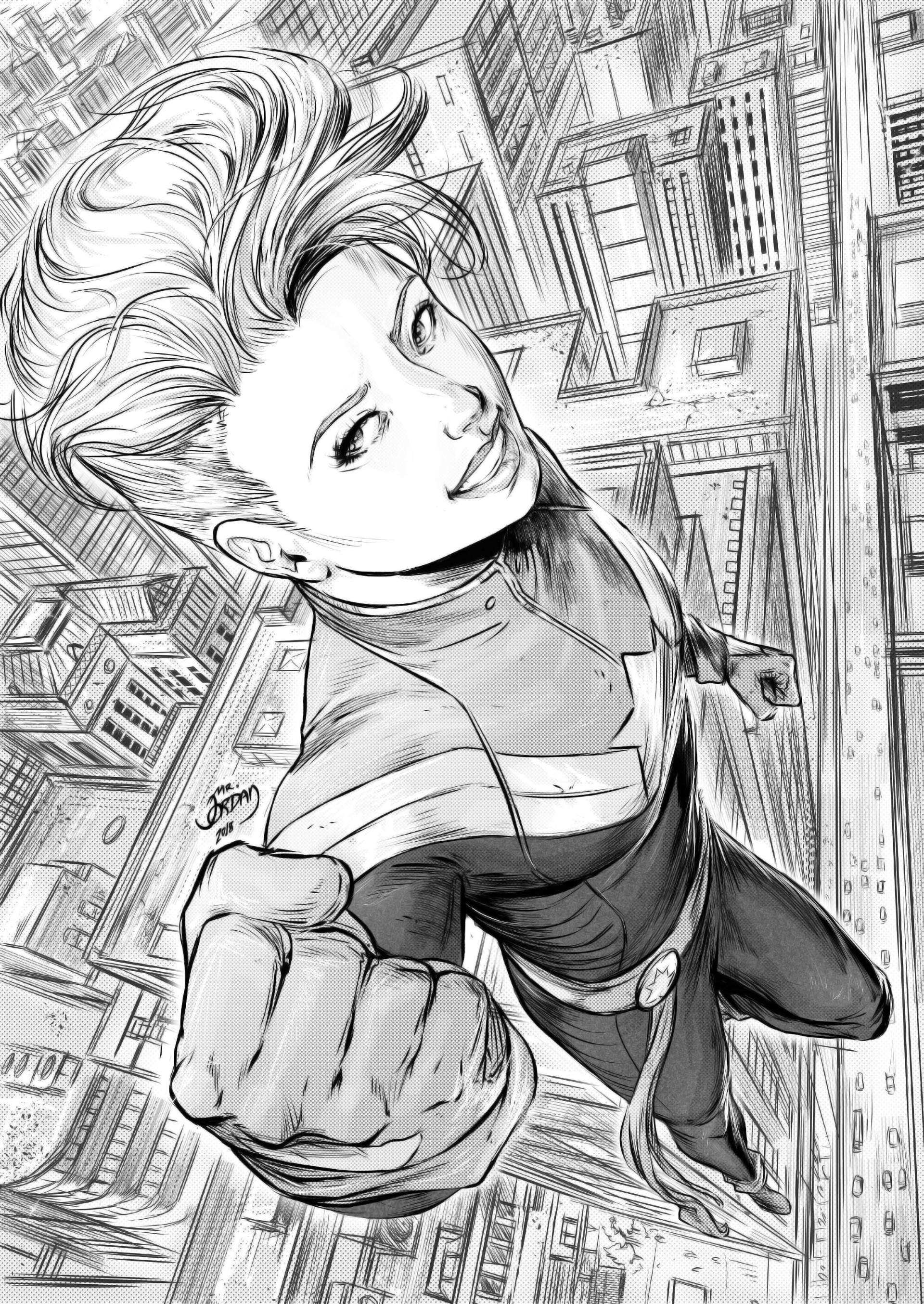 Captain Marvel By Jordan Barbosa Scrolller