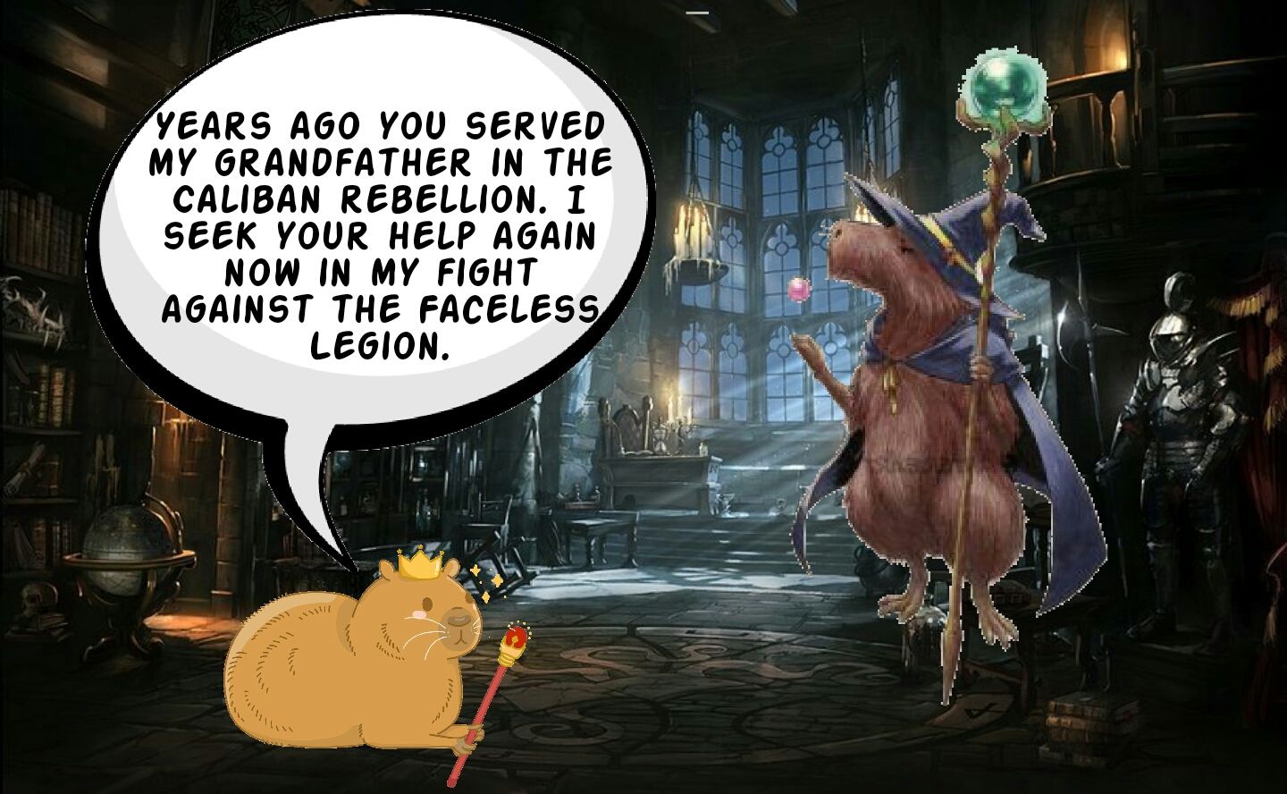 Capybara mage. | Scrolller