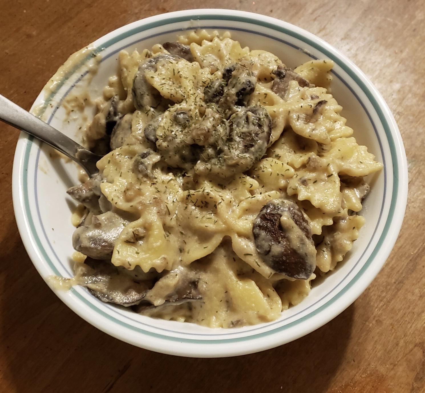 Cashew Cream Mushroom Stroganoff | Scrolller