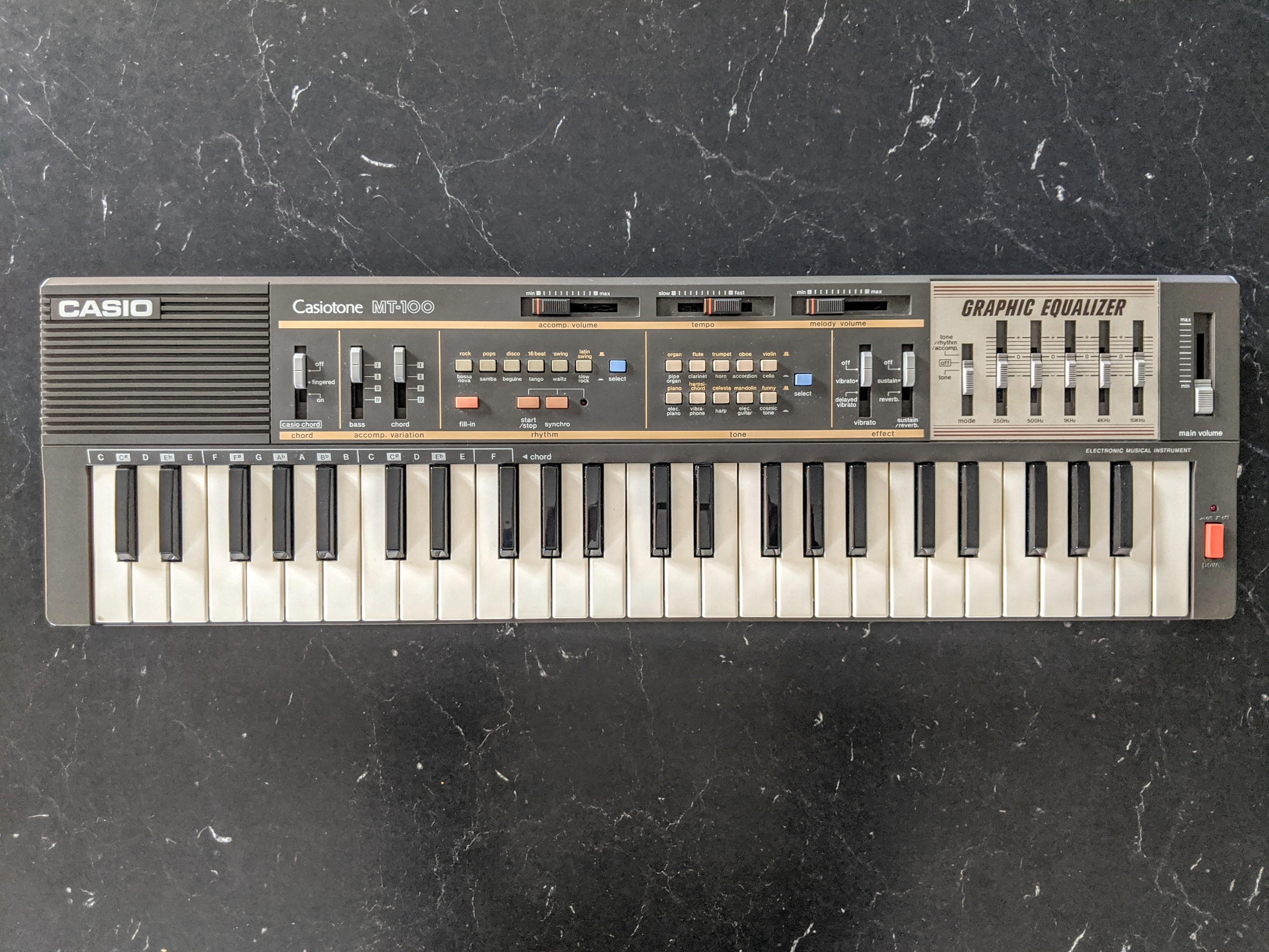 Casio MT-100 keyboard from the 1980s. Still working beautifully! | Scrolller
